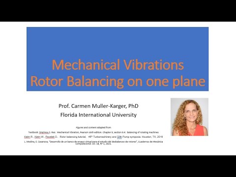 Narrated lecture CH 3 Part 5 Rotor balancing in one plane - YouTube