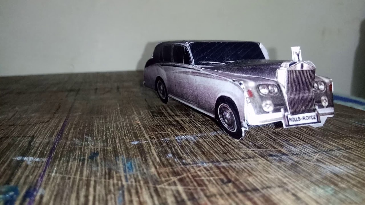 Rolls Royce silver cloud paper model - YouTube