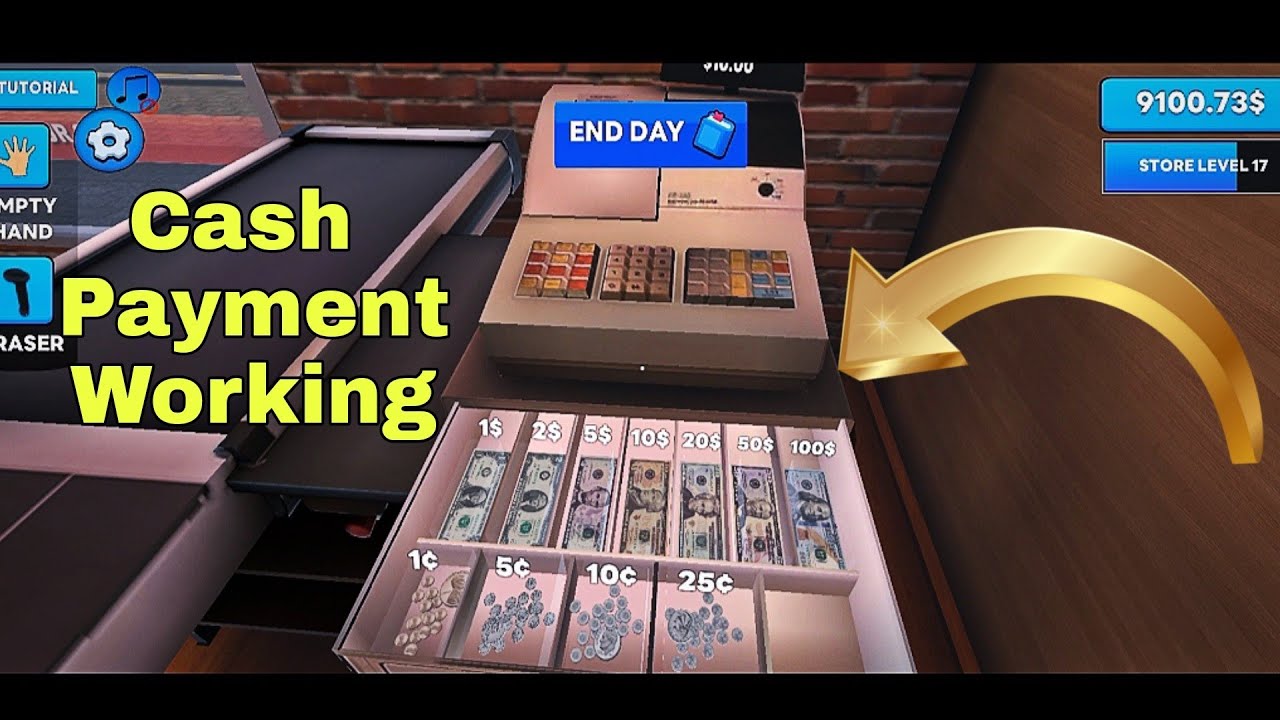 Retail Store simulator Game Play Cash Payment - YouTube