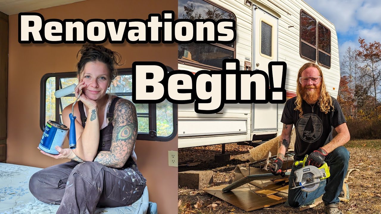 Old Camper ️ Homestead Tiny Home | Renovating our off-grid home before ...
