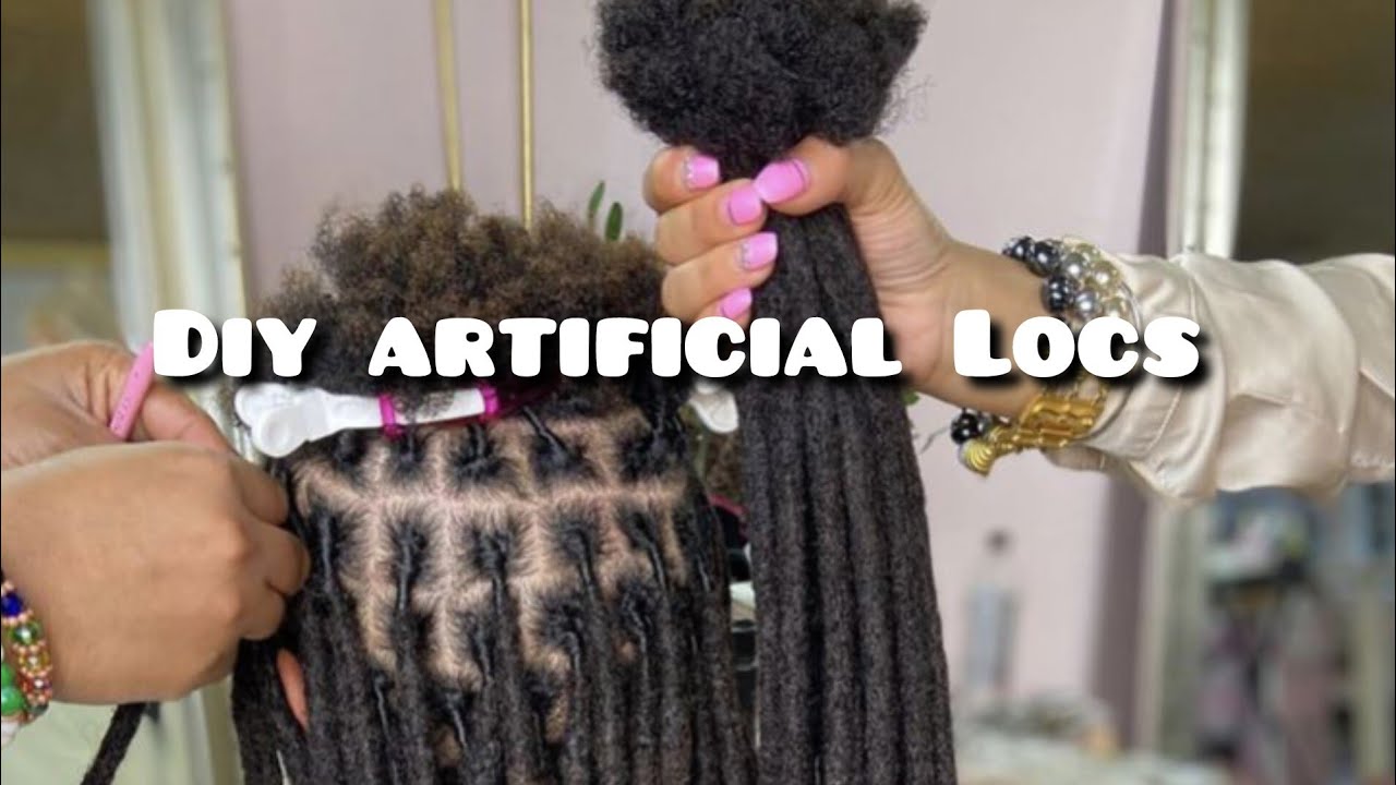 How To| DIY Temporary Artificial Locs for Beginners #foryou #goviral # ...