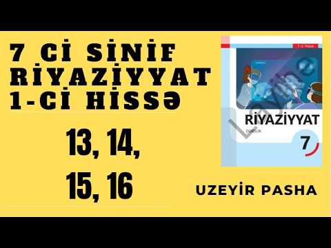 7 ci sinif Riyaziyyat 1-ci hissə səh 13, 14, 15, 16 Rasional ədədin onluq kəsr şəklində yazılışı
