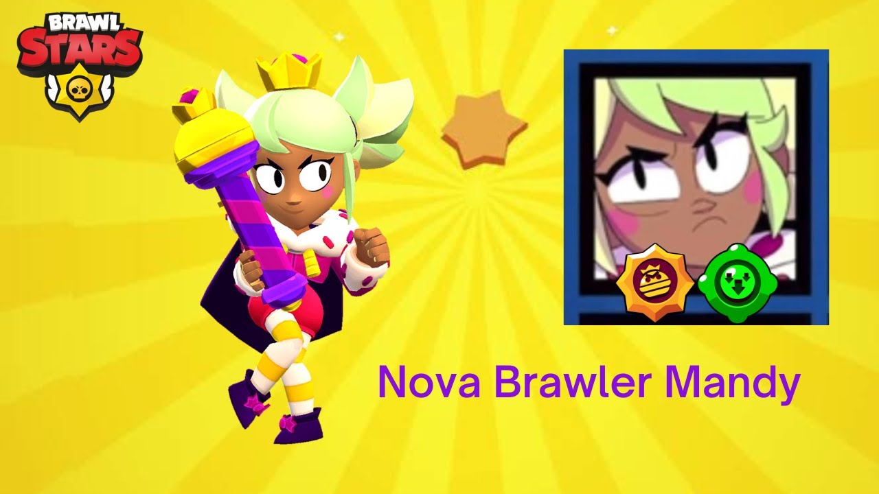 JOGANDO COM A NOVA BRAWLER MANDY!! Brawl Stars - YouTube