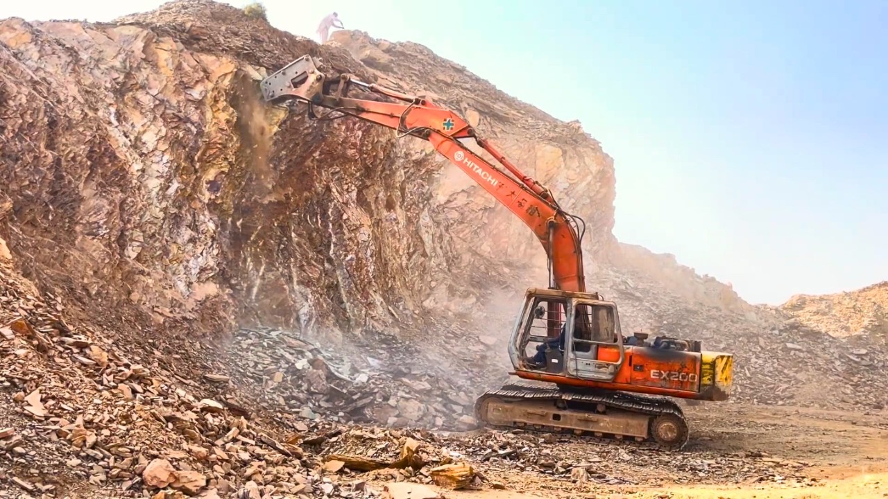 HILL DESTRUCTION: How to Break a Hill with an Excavator Machine! # ...