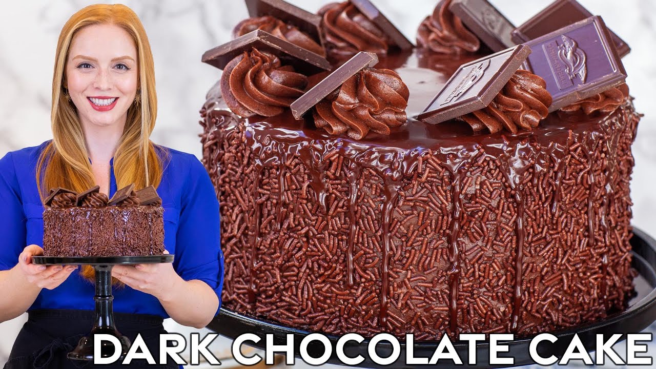 The Best Dark Chocolate Cake Recipe | Extra Rich, Moist & Chocolatey ...