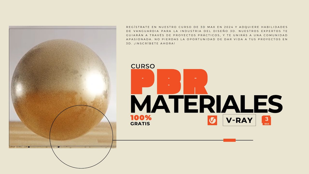 🟧MATERIALES PBR, Guia BASICA 3D Max 2024 Vray-6 Curso GRATIS - YouTube