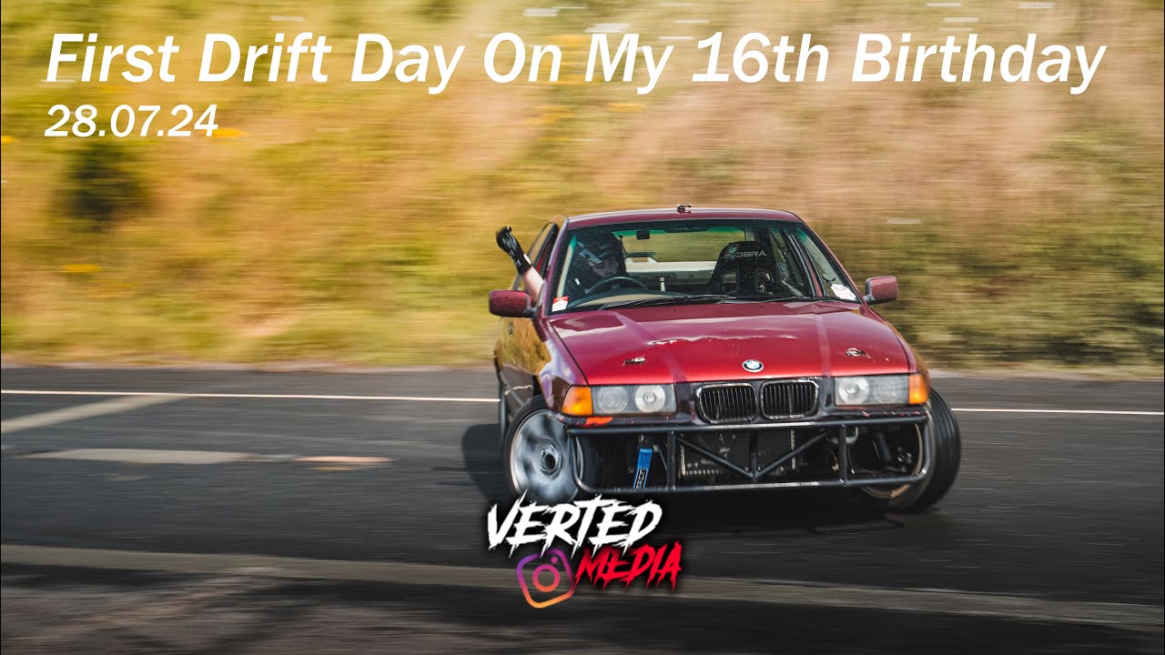 First Drift Day On My 16th Birthday! | BMW E36 | Stafford - YouTube
