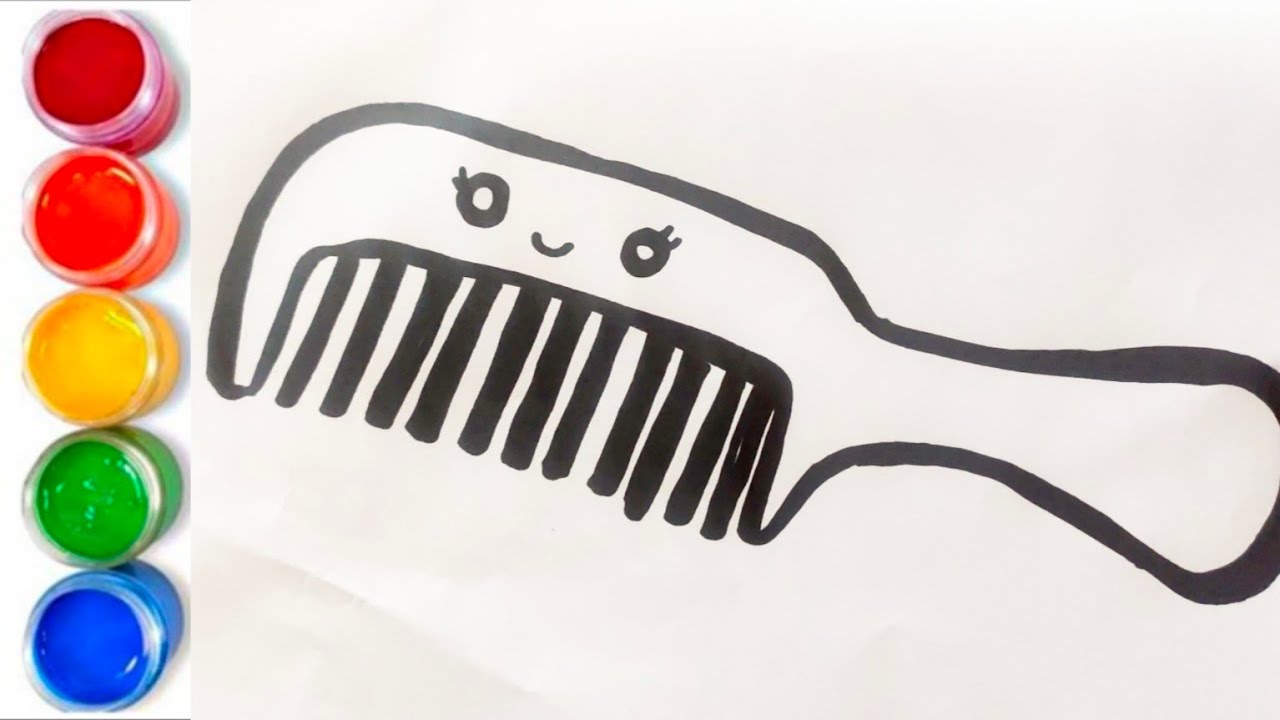 how to draw a comb #combdrawing #comb #tutorial #easydrawing #art # ...