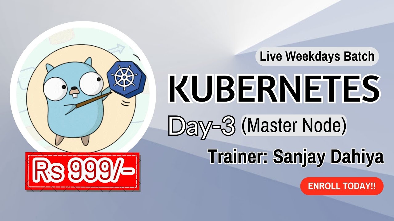 Day-3 Discuses about Cluster Master Node Major components - YouTube