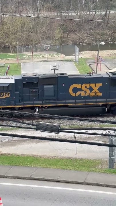 CSX YN3C SD70MAC leading on the Coal River Subdivision #csxrailroad #csx #train #railfan # ...