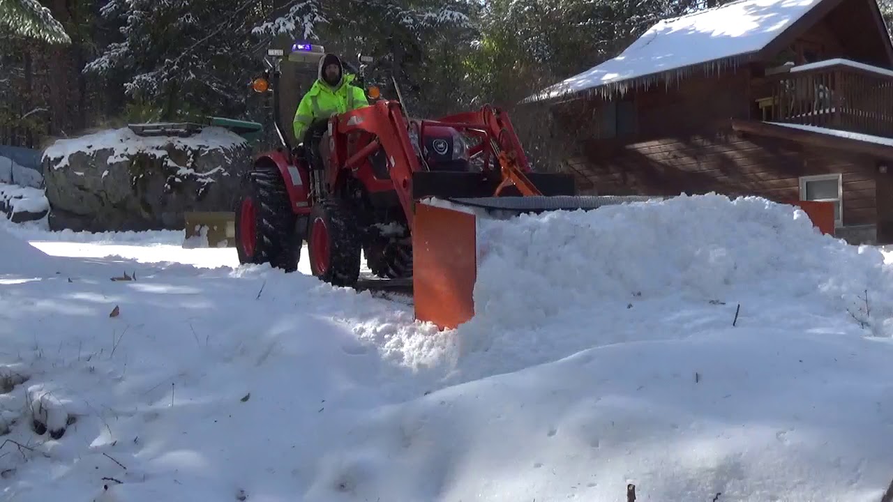 7 inches of fresh snow. First snow removal of 2020 with the custom ...