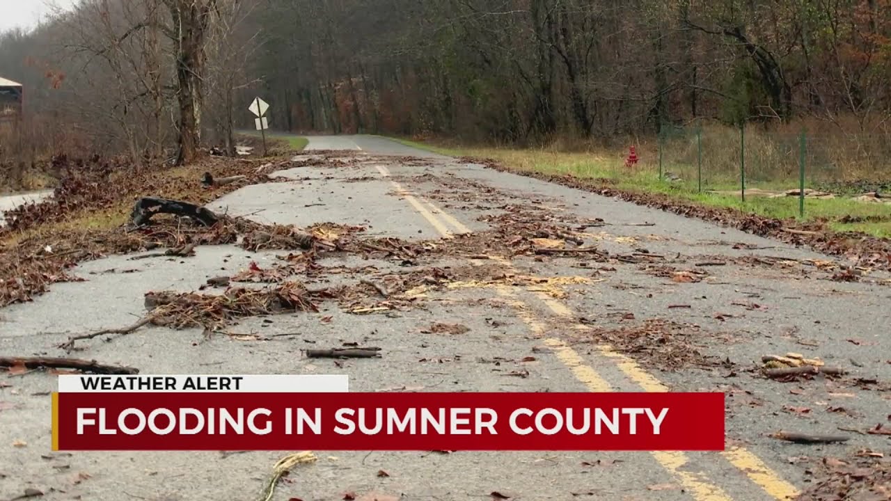 Sumner County sees high water, flooding during Wednesday rain - YouTube