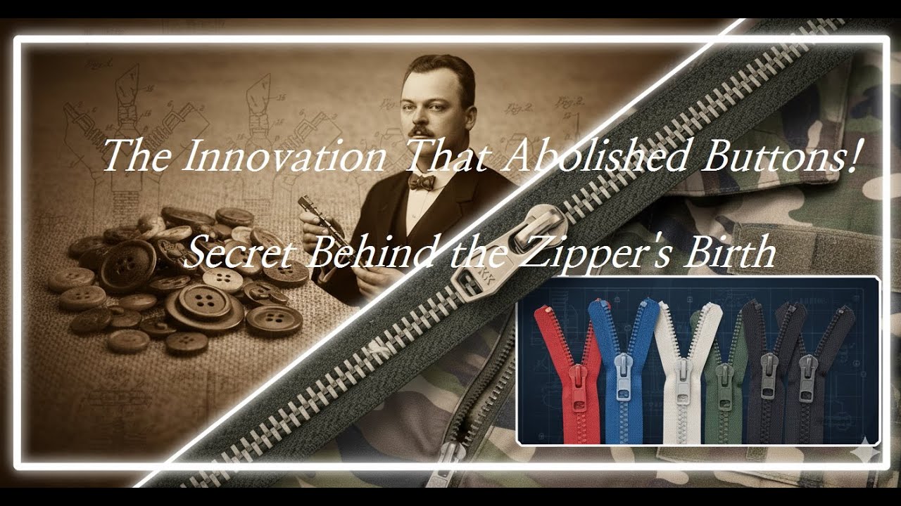 단추를 없앤 혁신! 지퍼 탄생 비화 The Innovation That Abolished Buttons! Secret ...