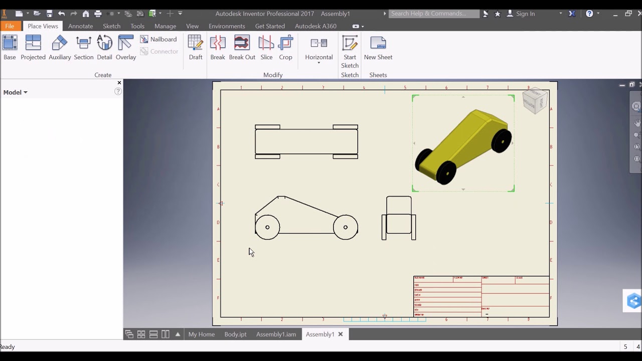 Car 7 Engineering Drawing - YouTube