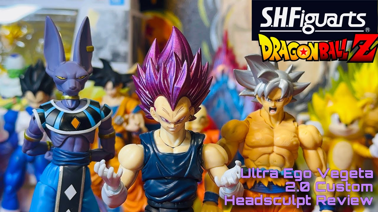 S.H. Figuarts Ultra Ego Vegeta (2.0 Custom) Headsculpt Review - YouTube