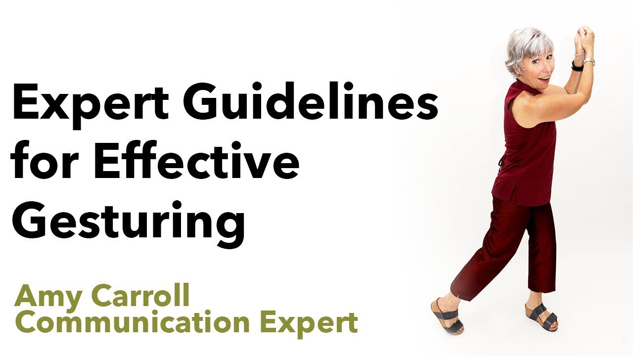 #2 Expert Guidelines for Effective Gesturing - YouTube