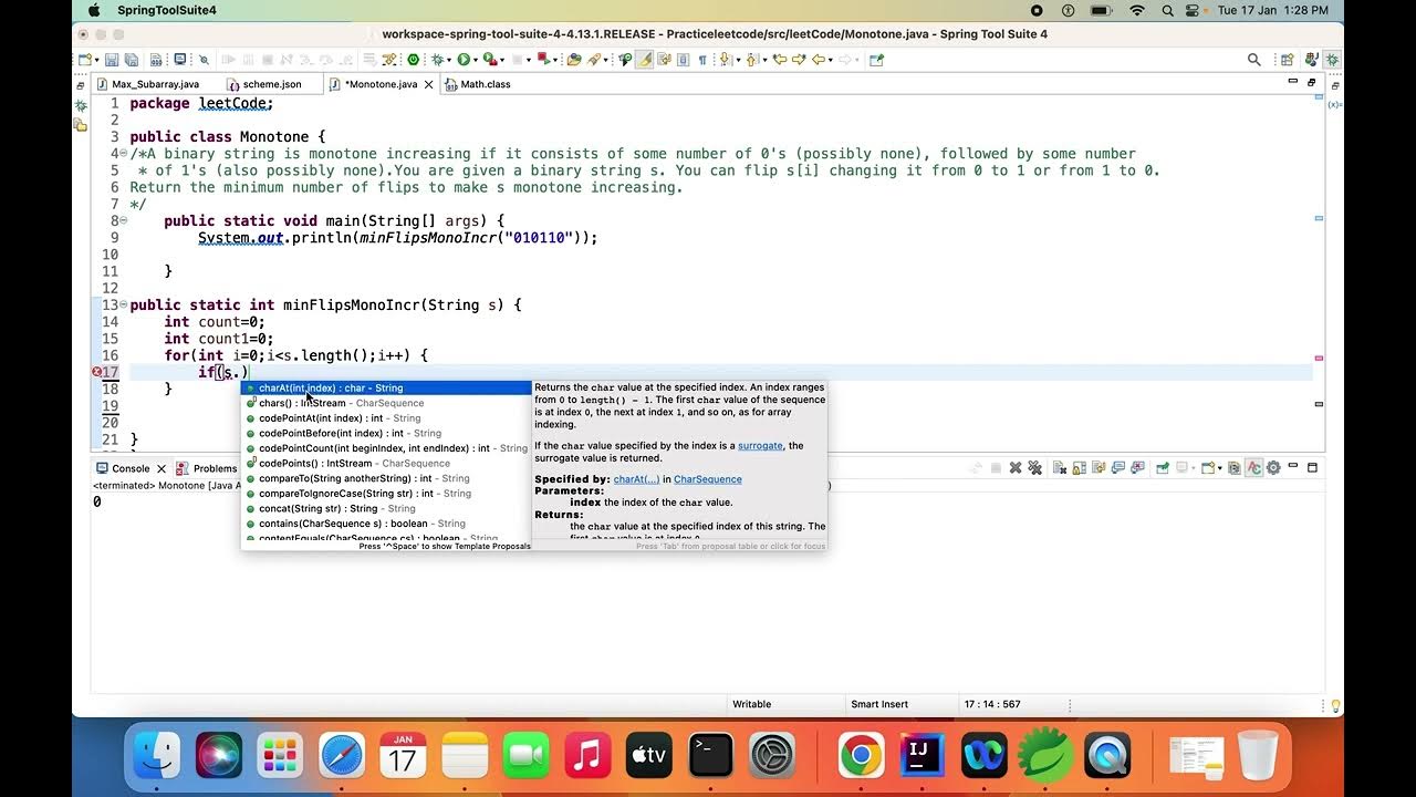 Flip String To Monotone Increasing Youtube