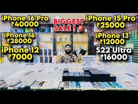 Biggest iPhone Sale Ever 🔥 I Cheapest iPhone Market | Second Hand Mobile | iPhone16 Pro iPhone 17