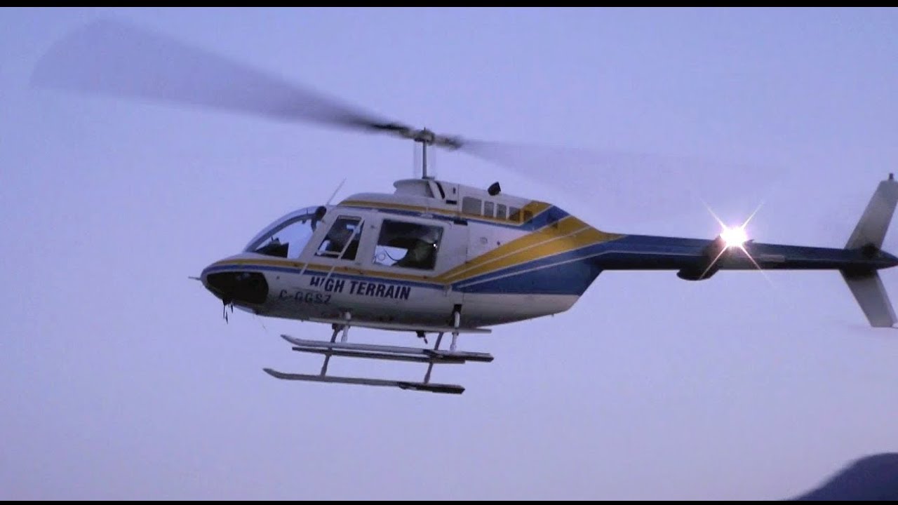 High Terrain Helicopters Bell 206B Jet Ranger II C-GGSZ Approach and ...