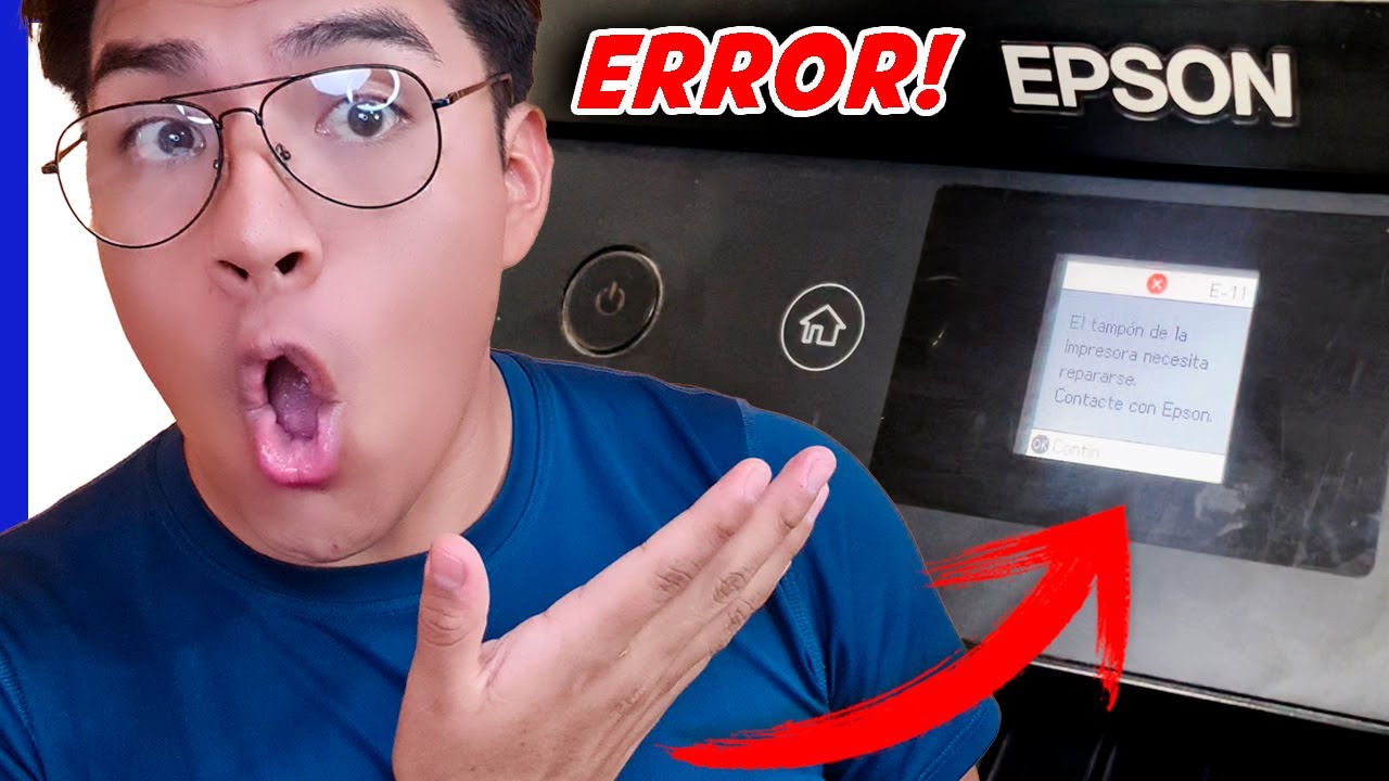 SOLUCIÓN | El TAMPÓN de IMPRESORA necesita repararse EPSON L4160, L4150, ERROR E11 - YouTube