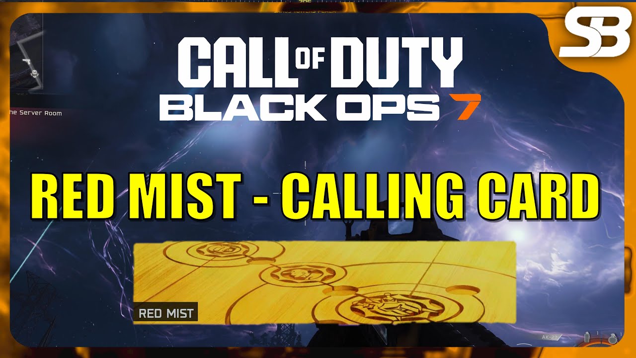 BO7 Red Mist Calling Card (Black Ops 7 Zombies Red Mist Calling Card ...
