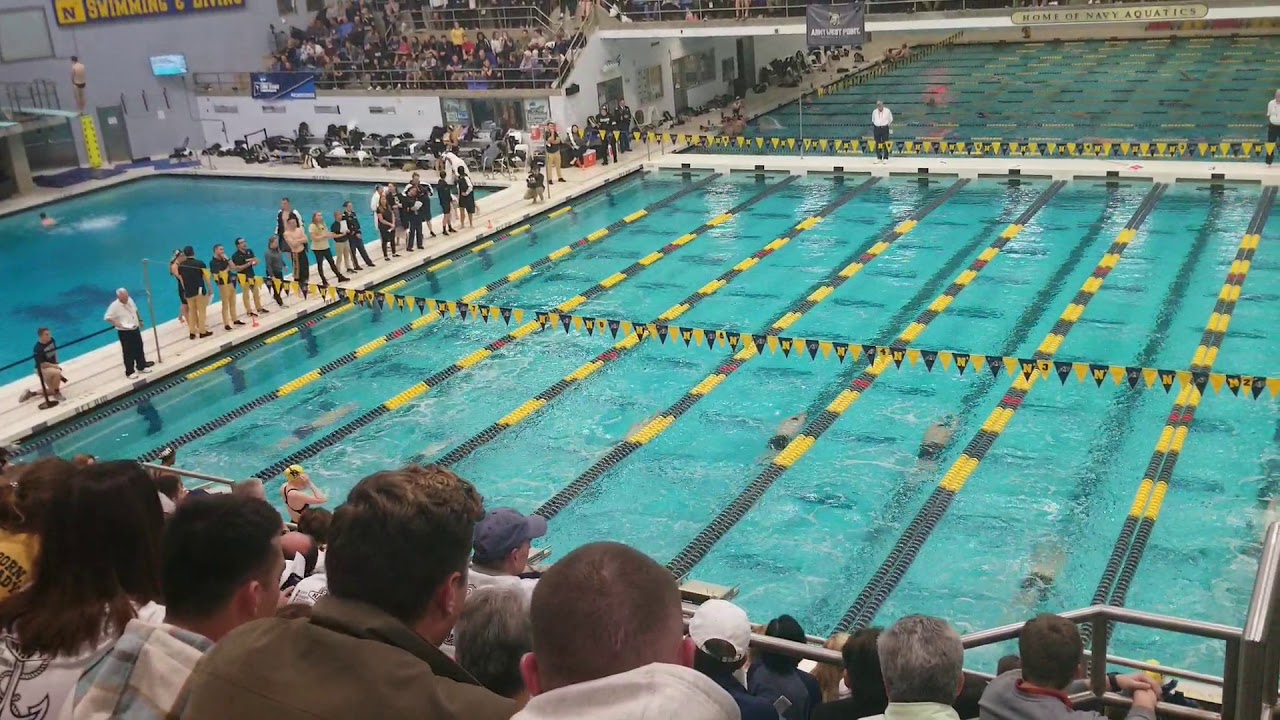 Army vs Navy Swim meet 2019 - YouTube