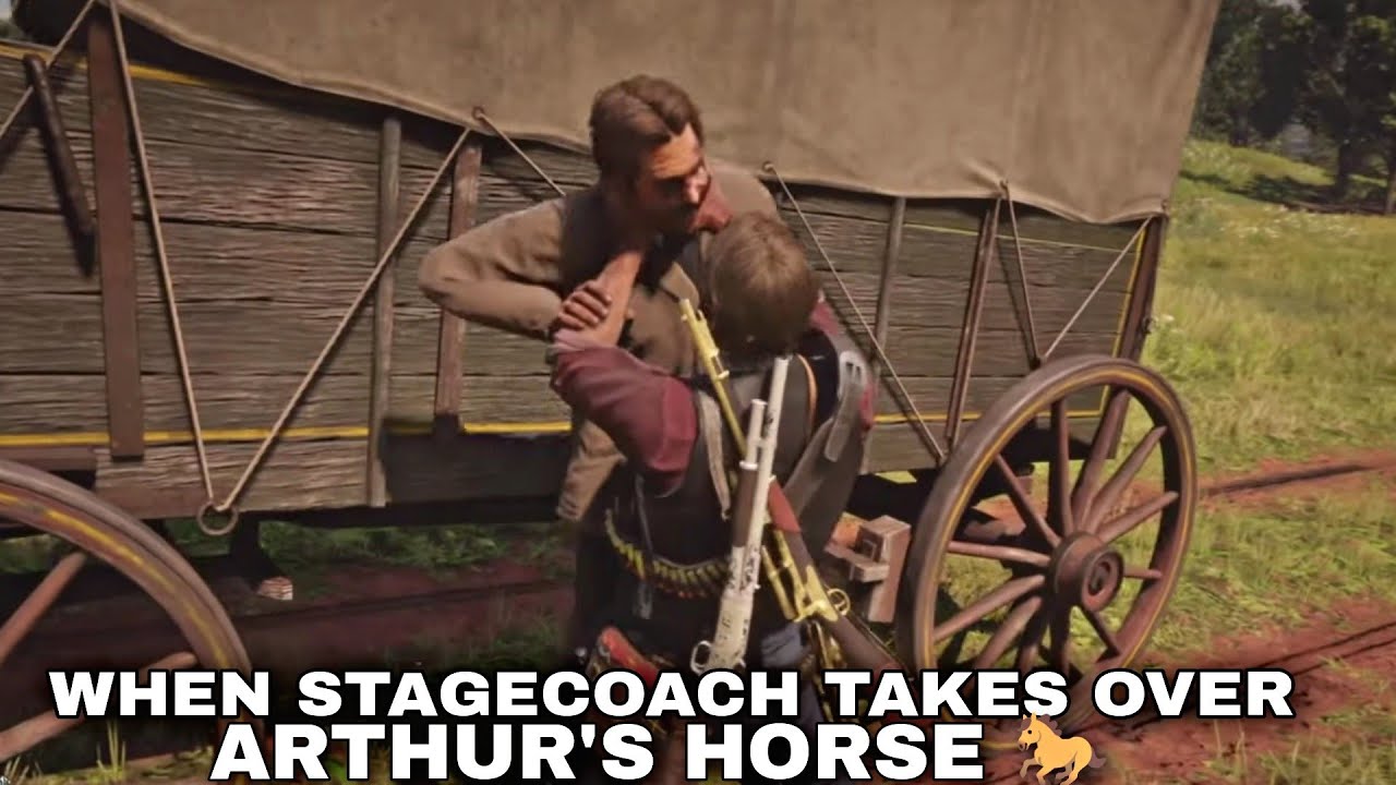 RDR2 | WHEN STAGECOACH TAKES OVER ARTHUR'S HORSE 🐎 - YouTube