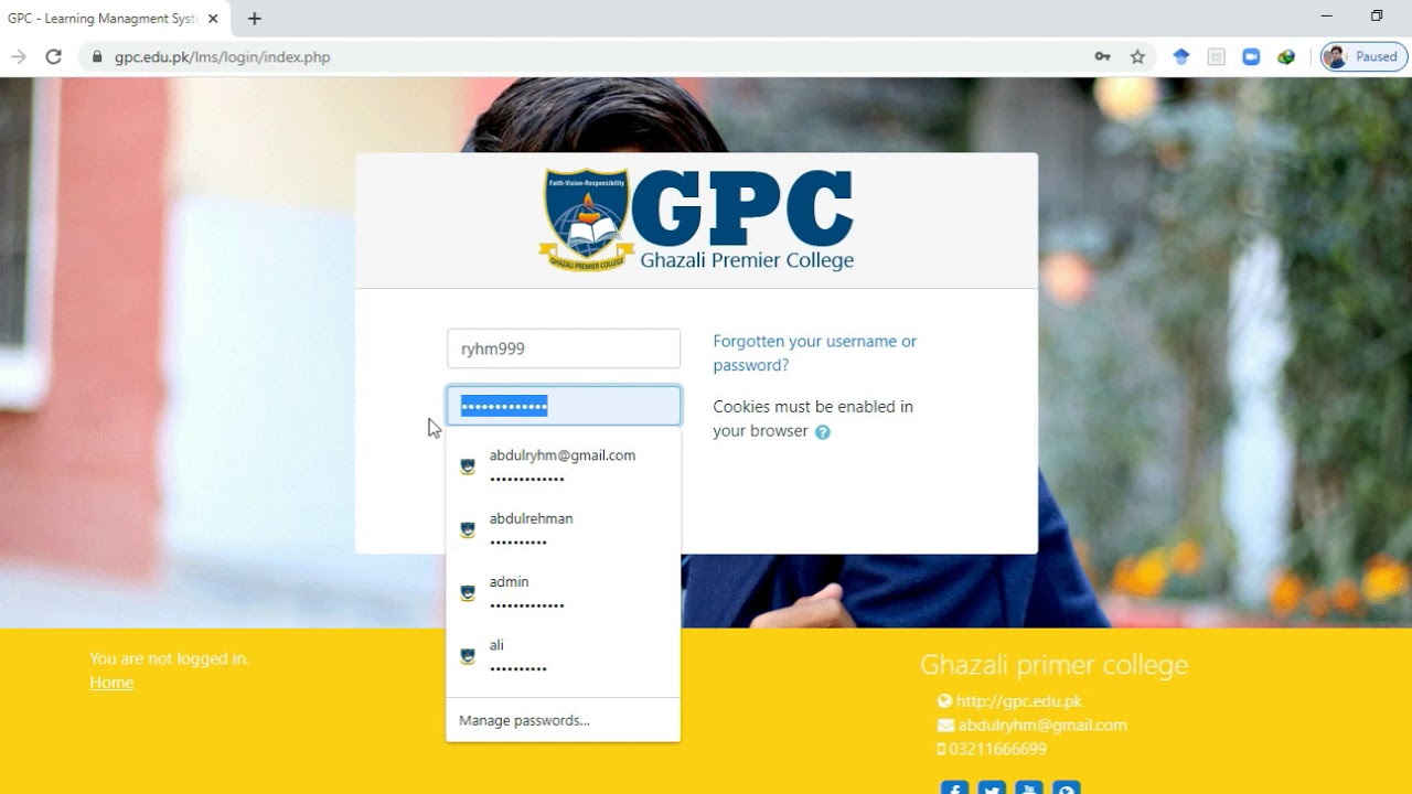 How to login and enroll in a course on GPC LMS - YouTube