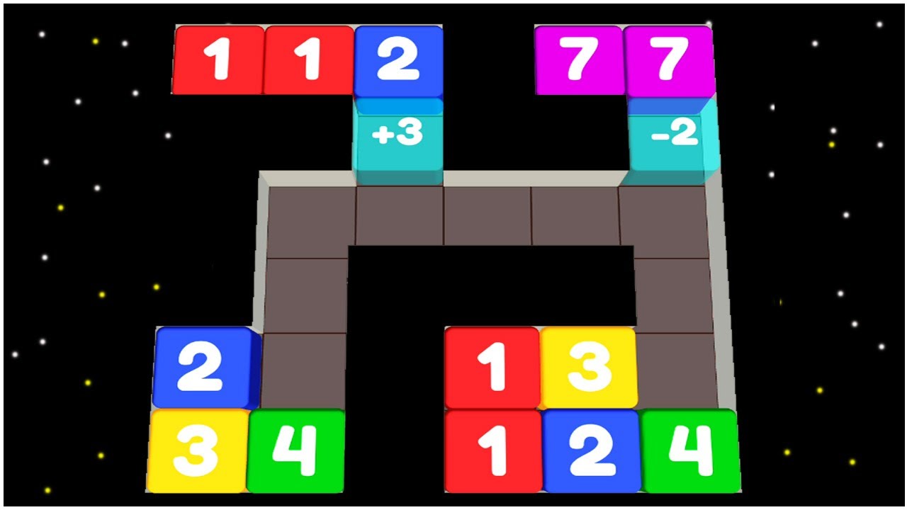 123 Cubes Number Merge Game - Gameplay Walkthrough - Levels 1-50 - YouTube