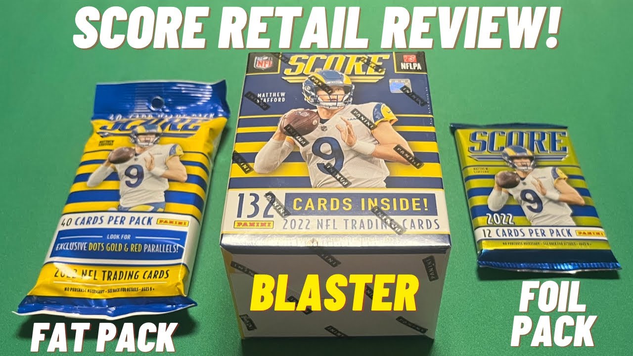 2022 Panini Score Football Blaster Box Value Pack & Foil Pack Opening ...