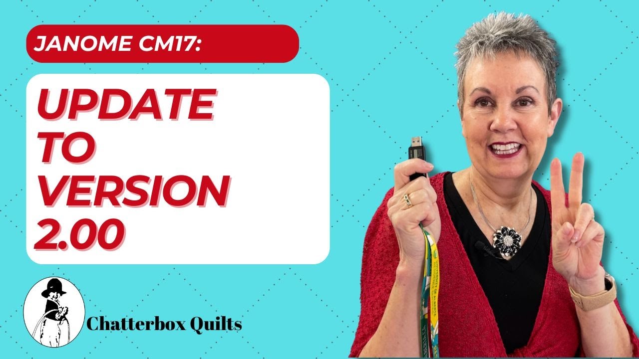 Update Your Janome CM17 to Version 2.00! - YouTube