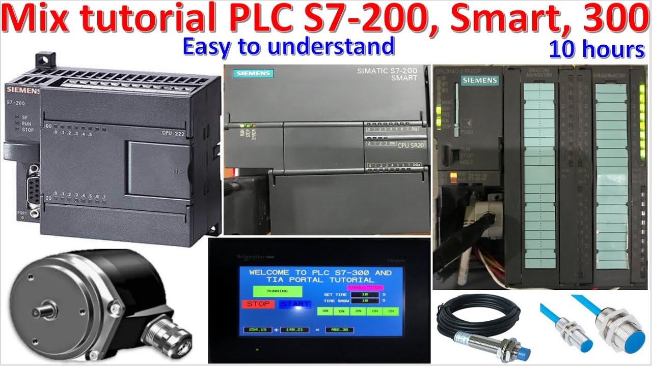 Mix tutorial PLC S7-200, S7-200 Smart and S7-300 easy to understand 10 ...