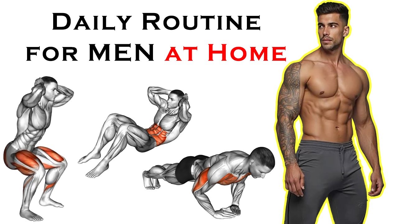 Daily Morning Workout at Home for Men - YouTube