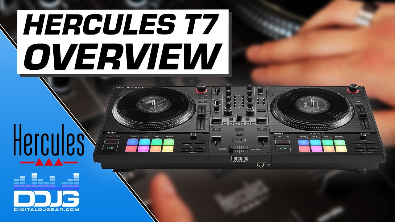 Hercules Inpulse T7 Overview: Pro DJ Features for Less (Motorized ...