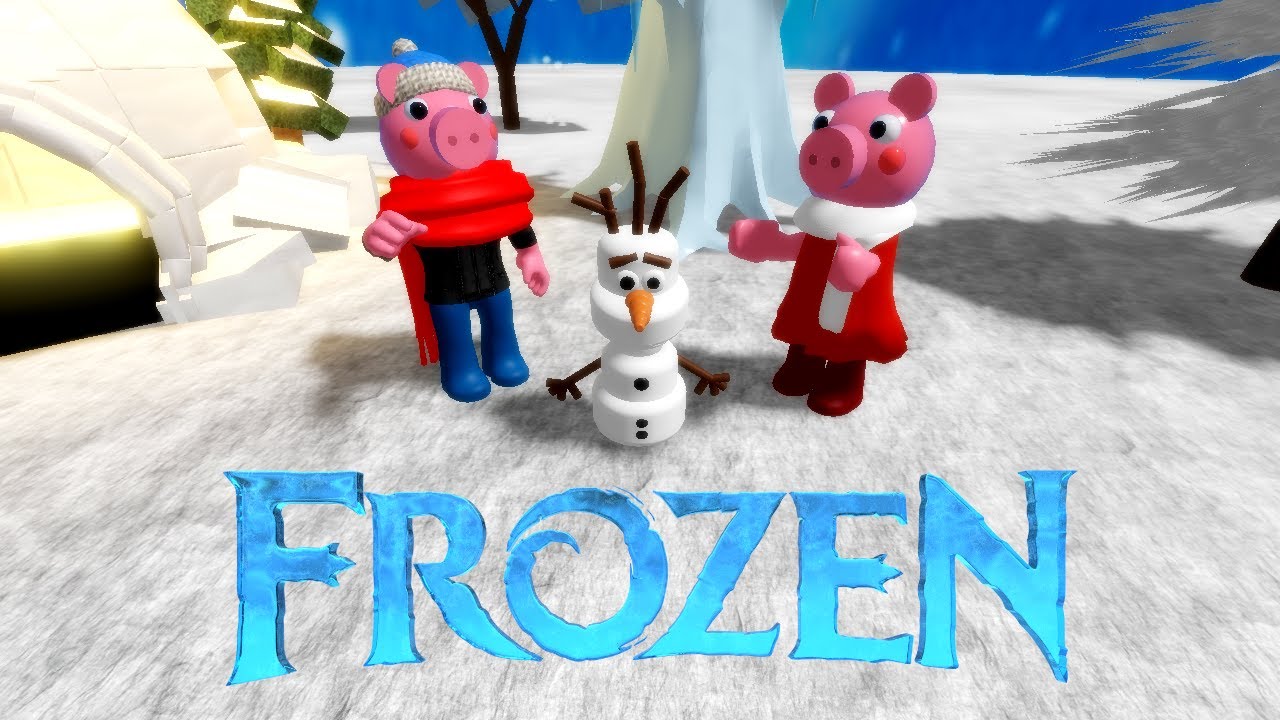 Frozen Music Video - Roblox Piggy do you want to build a snowman? - YouTube