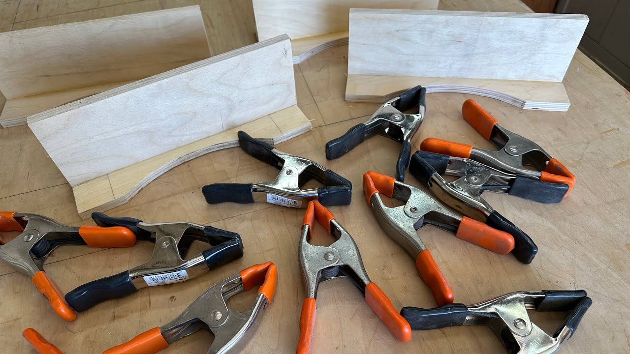 Spring Clamp Storage Rack Build - YouTube