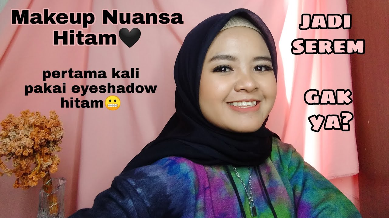 TUTORIAL MAKEUP PAKAI EYESHADOW HITAM🖤 - YouTube