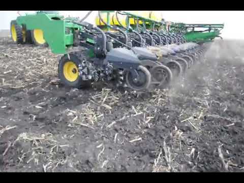 24 Row Strip Till in Corn Stalks By Ames Iowa - YouTube