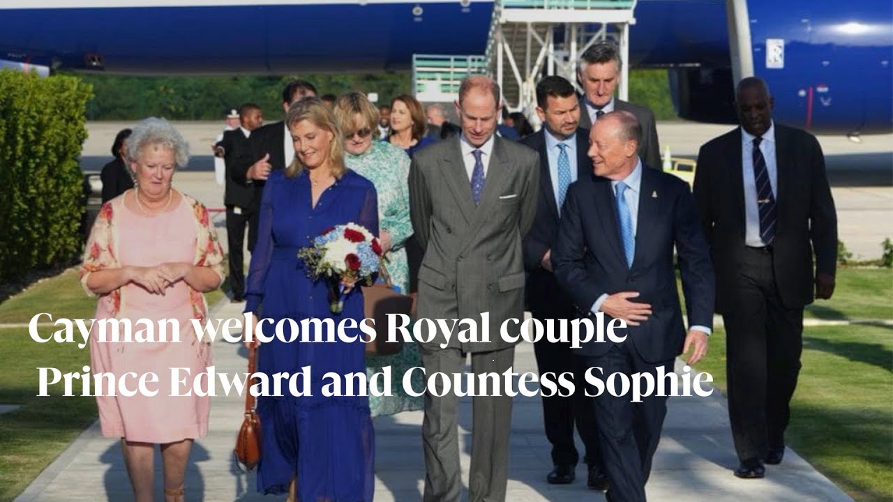 Cayman welcomes Royal couple Prince Edward and Countess Sophie - YouTube