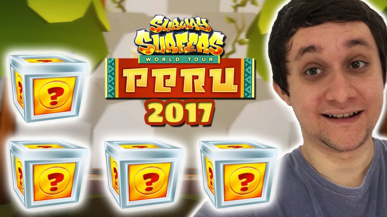4 Super Mystery Box no Subway Surfers Peru 2017 - YouTube