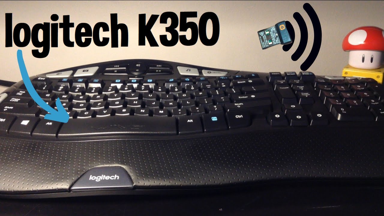 TECLADO LOGITECH K350 - ERGONOMIA DE UM JEITO DIFERENCIADO! - YouTube