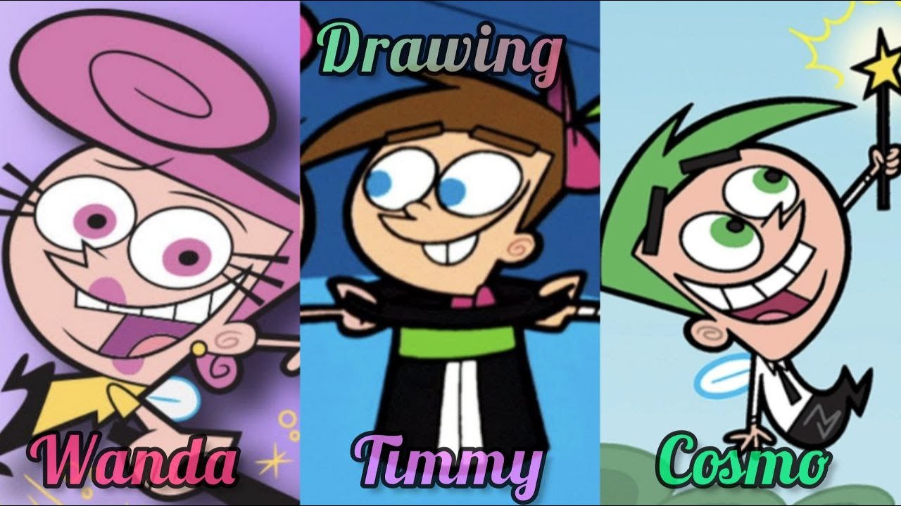 DIY II Drawing Wanda, Timmy, Cosmo II Coloring Wanda, Timmy, Cosmo II ...