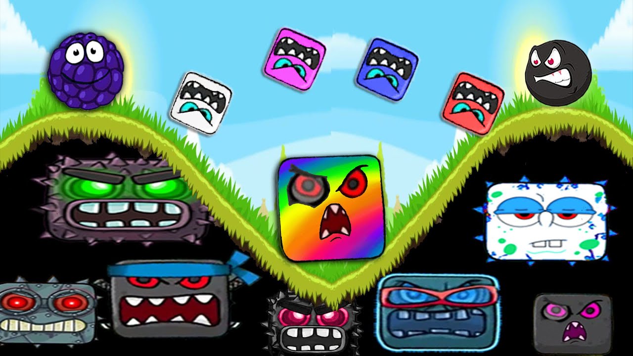 Red Ball 4 - Burried Ultimate Gameplay Berry Ball with Rainbow Boss ...