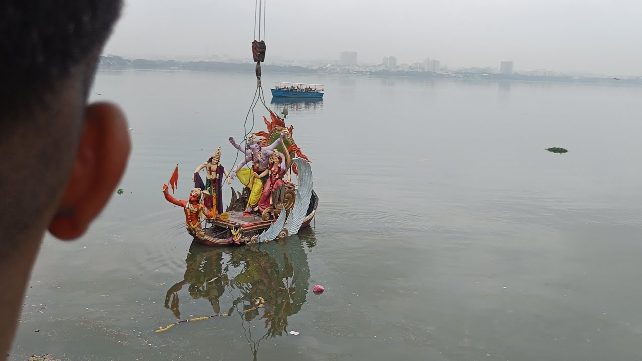 Nampally ka raja nimajjanam 2023 |nampally ka raja Ganesh visarjan 2023 ...