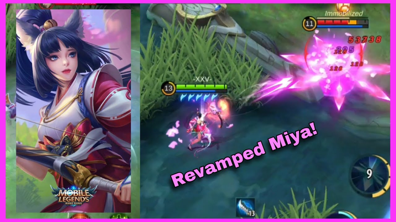 Mobile Legends: Revamped Miya Suzuhime Skin FULL GAMEPLAY - YouTube