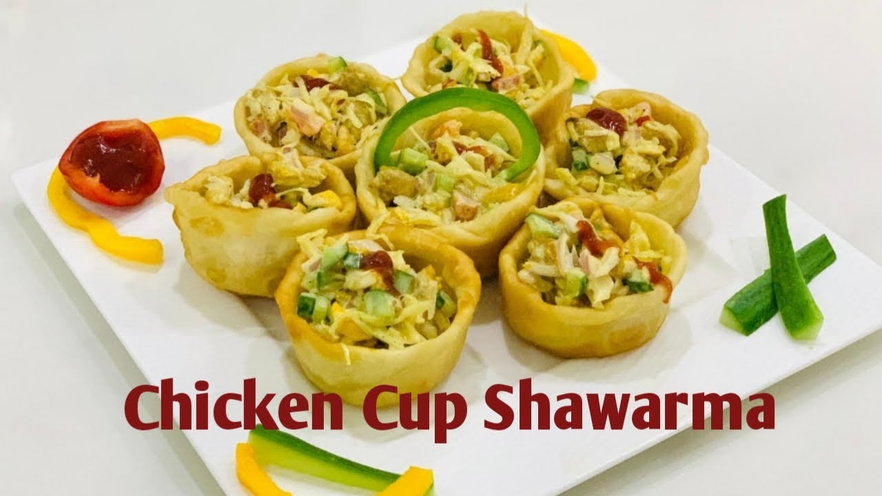 Chicken Shawarma Recipe | ഇങ്ങനെയും ഷവർമ തയ്യാറാക്കാം |Chicken Cup ...
