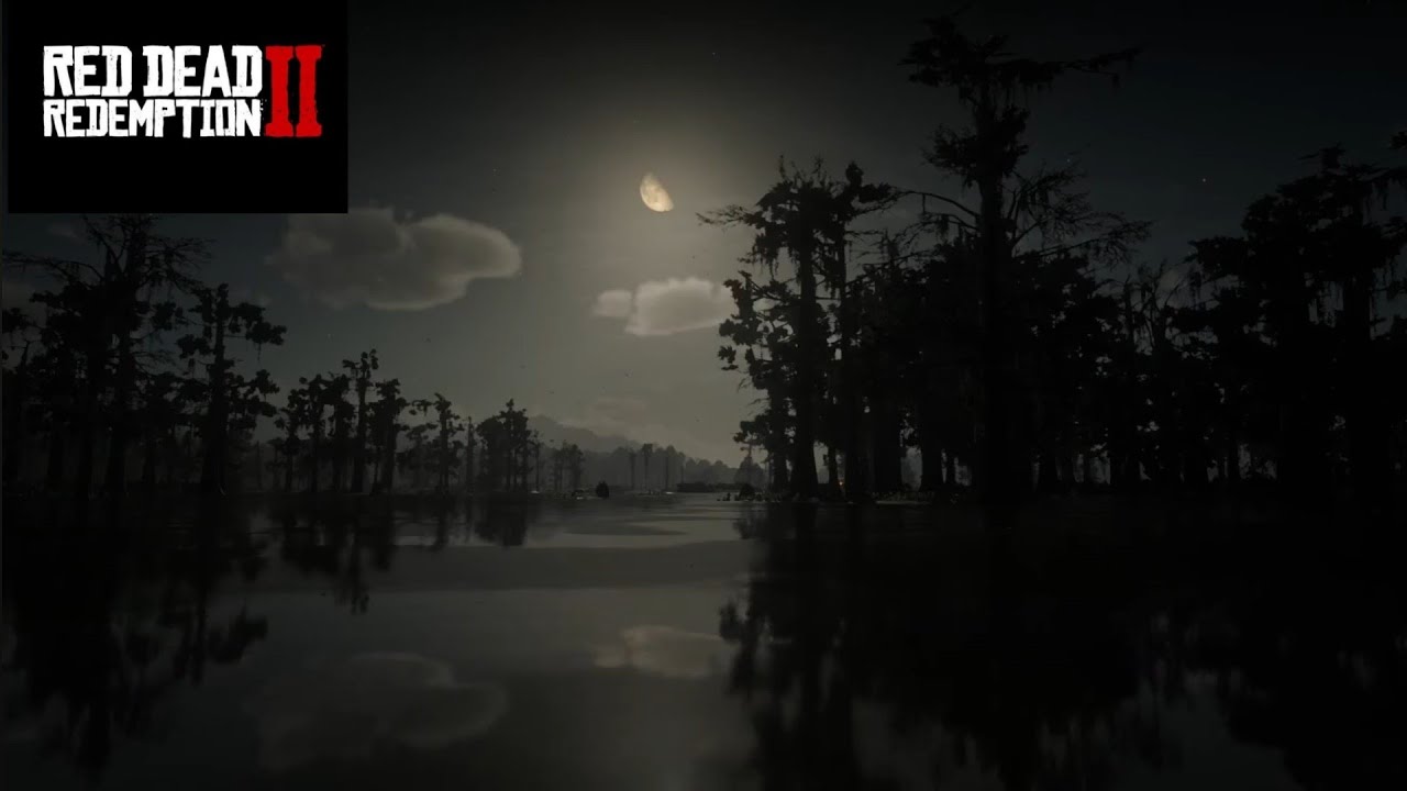 RDR 2 LAKAY AMBIENCE | CHILL UNDER MOONLIGHT BY THE SWAMP - YouTube