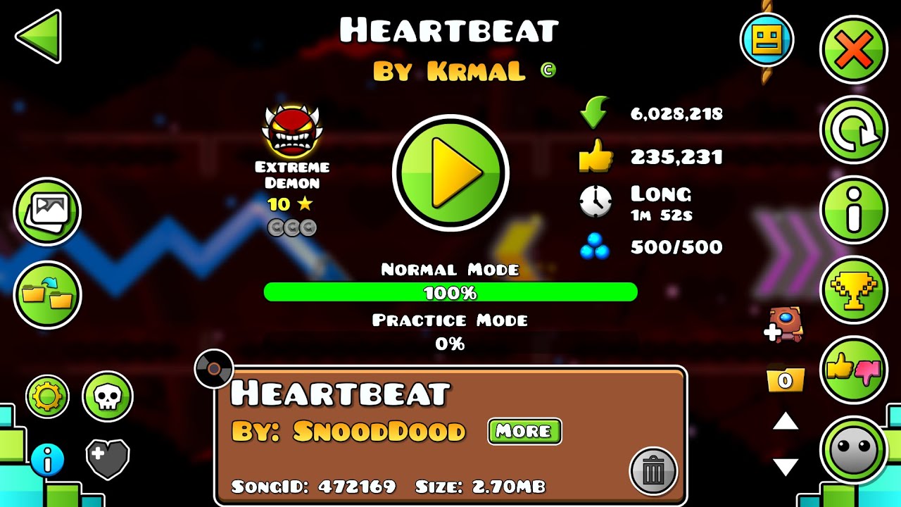Extreme Demon #9: Heartbeat 100% - YouTube