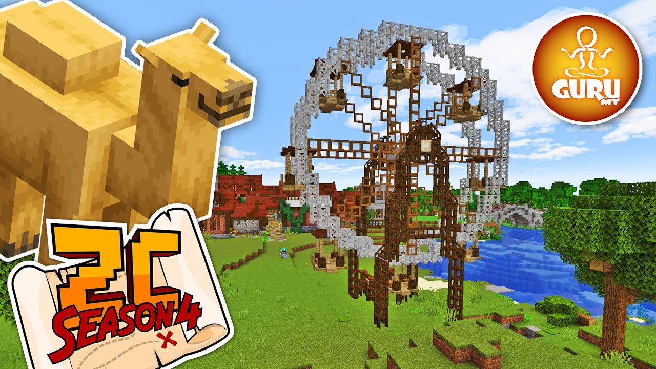 The ferris wheel and the stables - Best Minecraft mods - ZetaCraft SMP ...