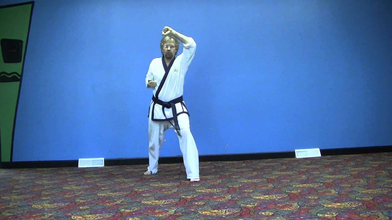 Front Stance High Block - YouTube